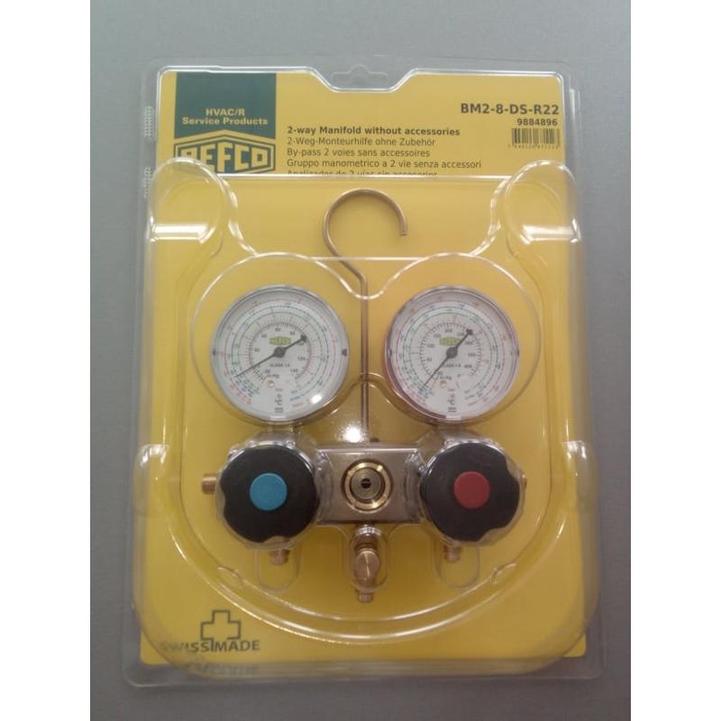 REFCO BM2-8-DS-R22 9884896 2 utas R22, R134a, R404a Manométer csaptelep | CEKLIMA